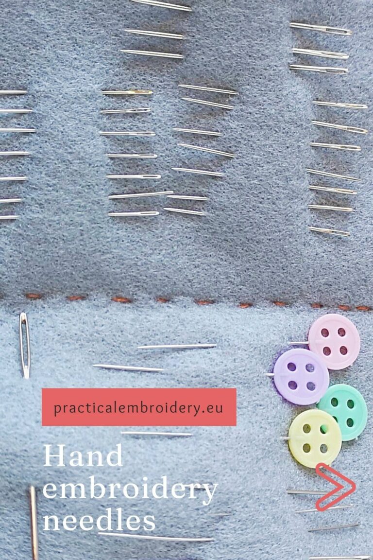 Hand embroidery needles - all you need to know to choose one