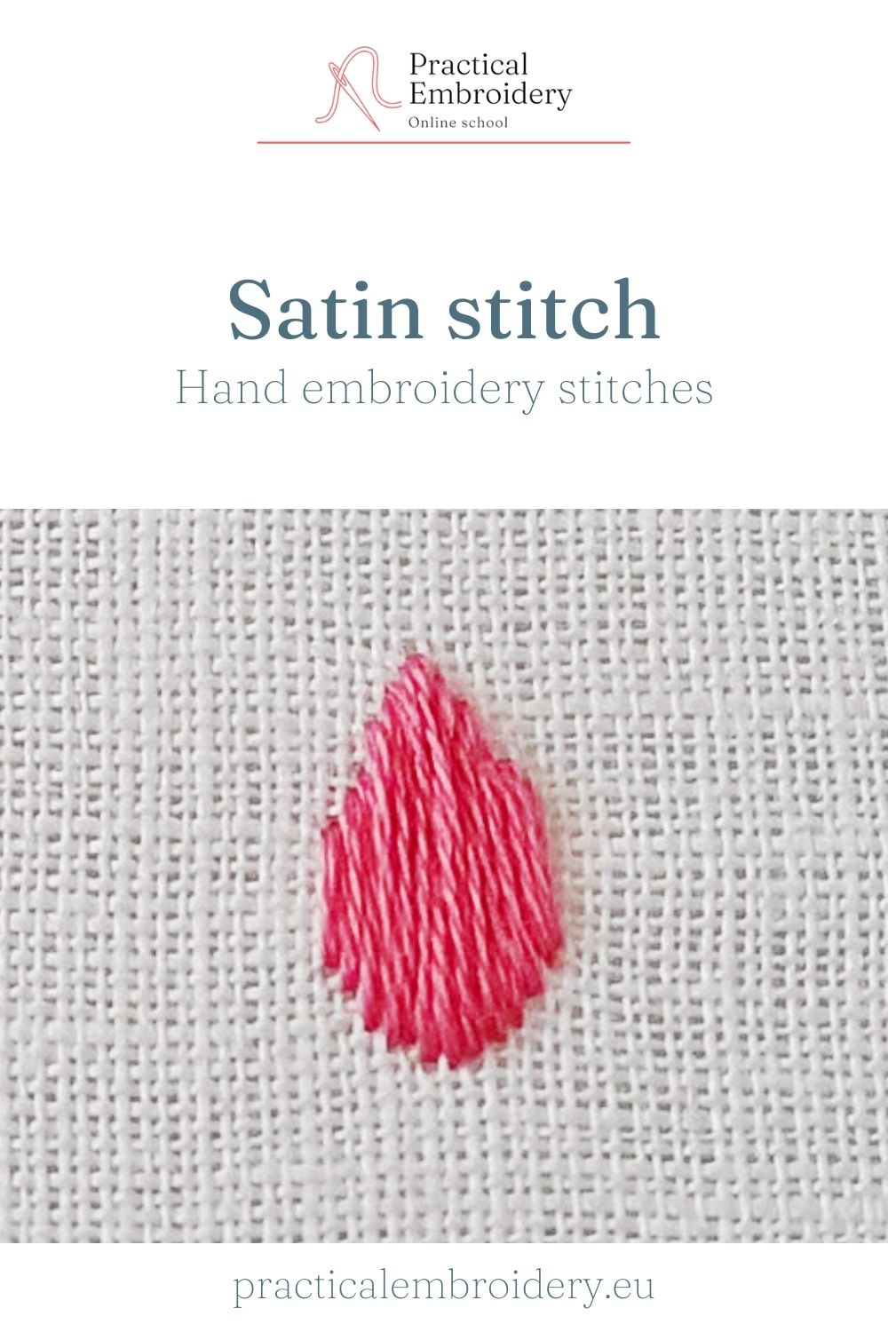 Satin stitch : Library of Embroidery Stitches