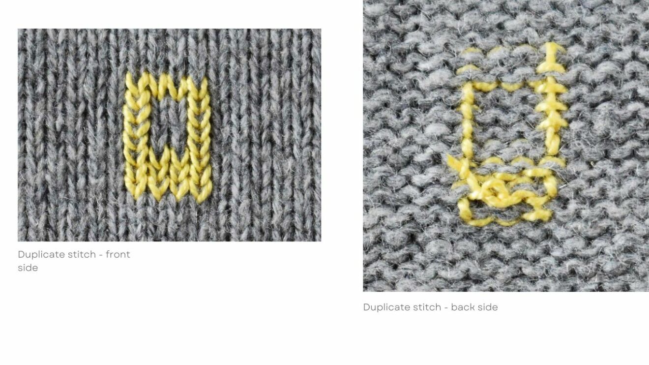 Duplicate stitch - Practical Embroidery online school