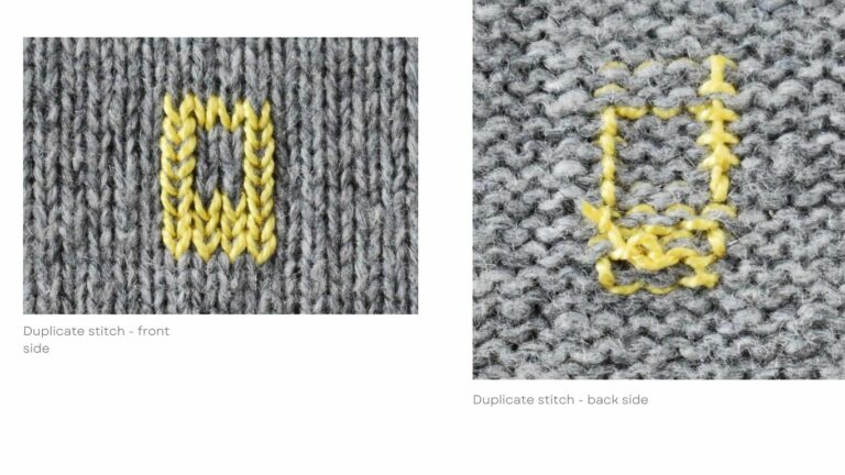 Duplicate stitch - Practical Embroidery online school