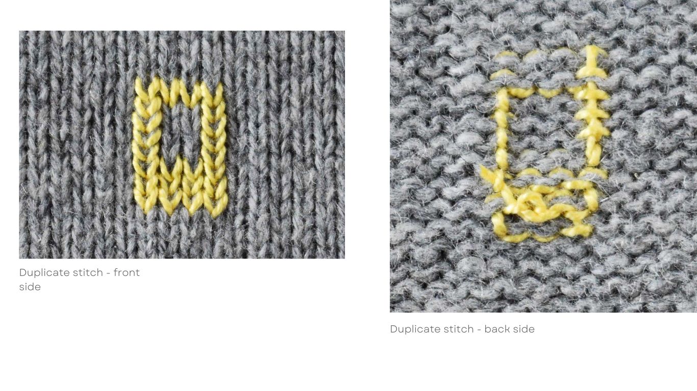 Duplicate stitch - Practical Embroidery online school