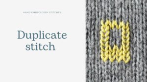 Duplicate Stitch Hand Embroidery: Library of Embroidery Stitches