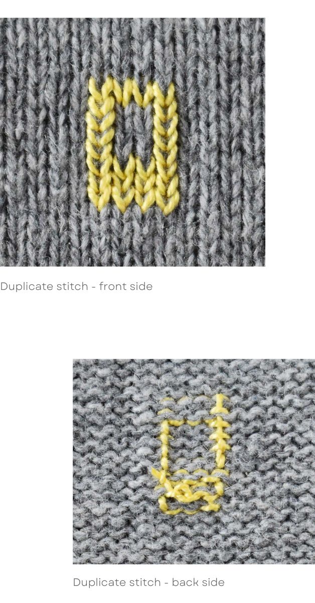 Duplicate stitch - Practical Embroidery online school