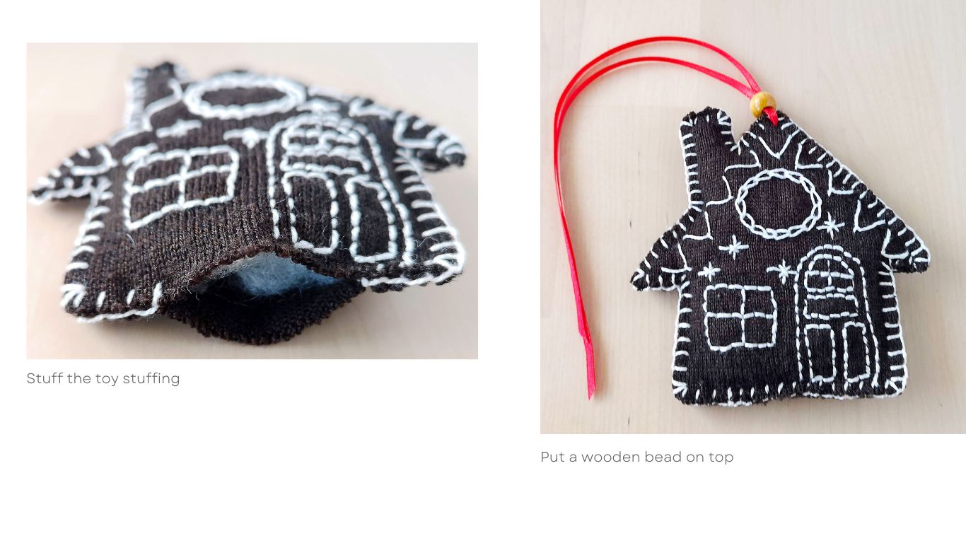 Handmade Christmas decorations. Tutorial + free pattern download