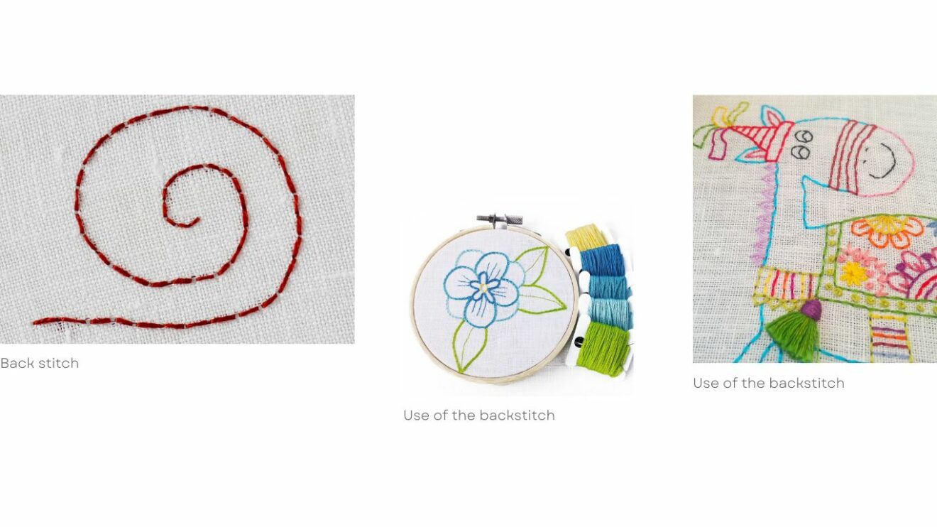 Backstitch and its variations: Stitches from the Backstitch family