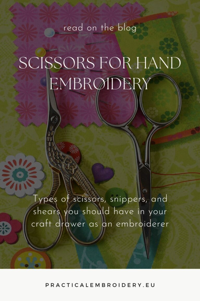 Scissors for hand embroidery - Practical Embroidery online school