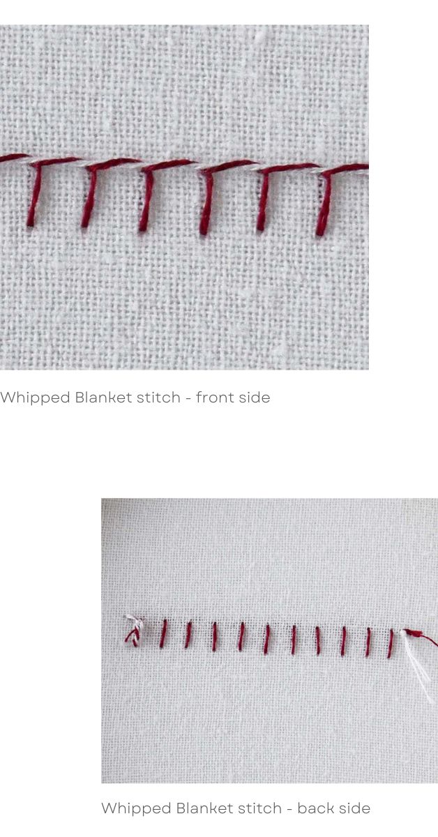 Whipped Blanket Stitch Practical Embroidery