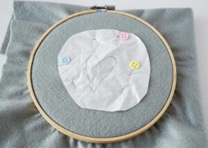 How to transfer embroidery pattern with tissue paper