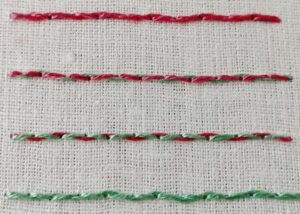 Running stitch and its variations - hand embroidery stitches