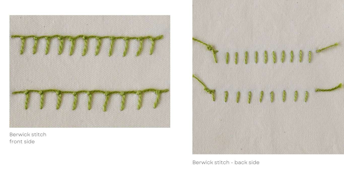 Berwick stitch - Practical Embroidery online school