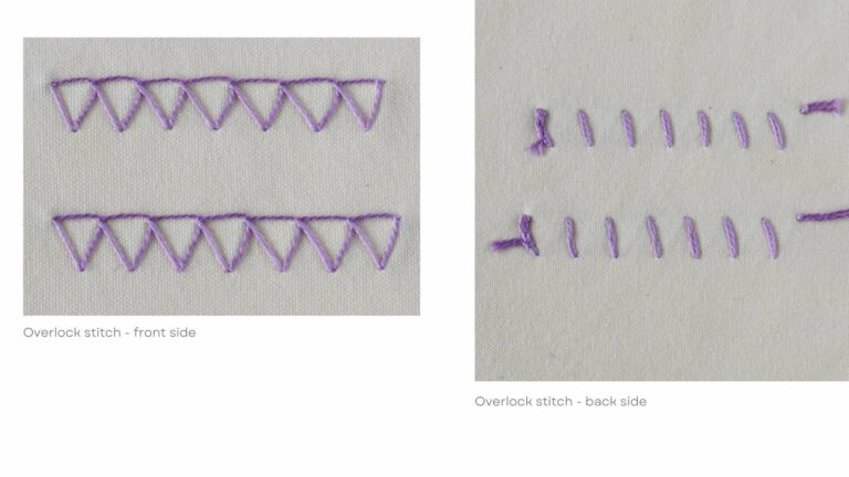 Overlock stitch hand sewing- Practical Embroidery