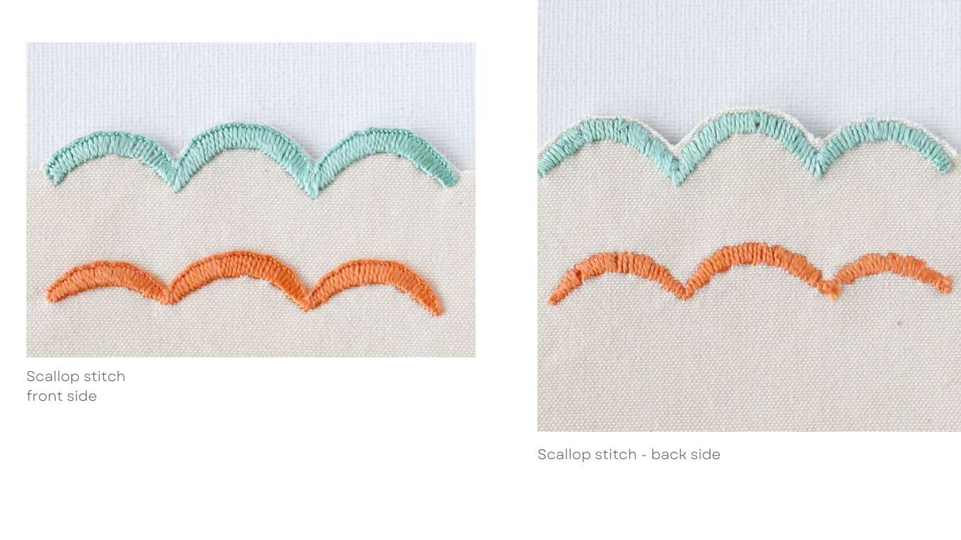 Scallop stitch - Practical Embroidery