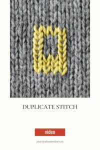 Duplicate Stitch Hand Embroidery: Library of Embroidery Stitches