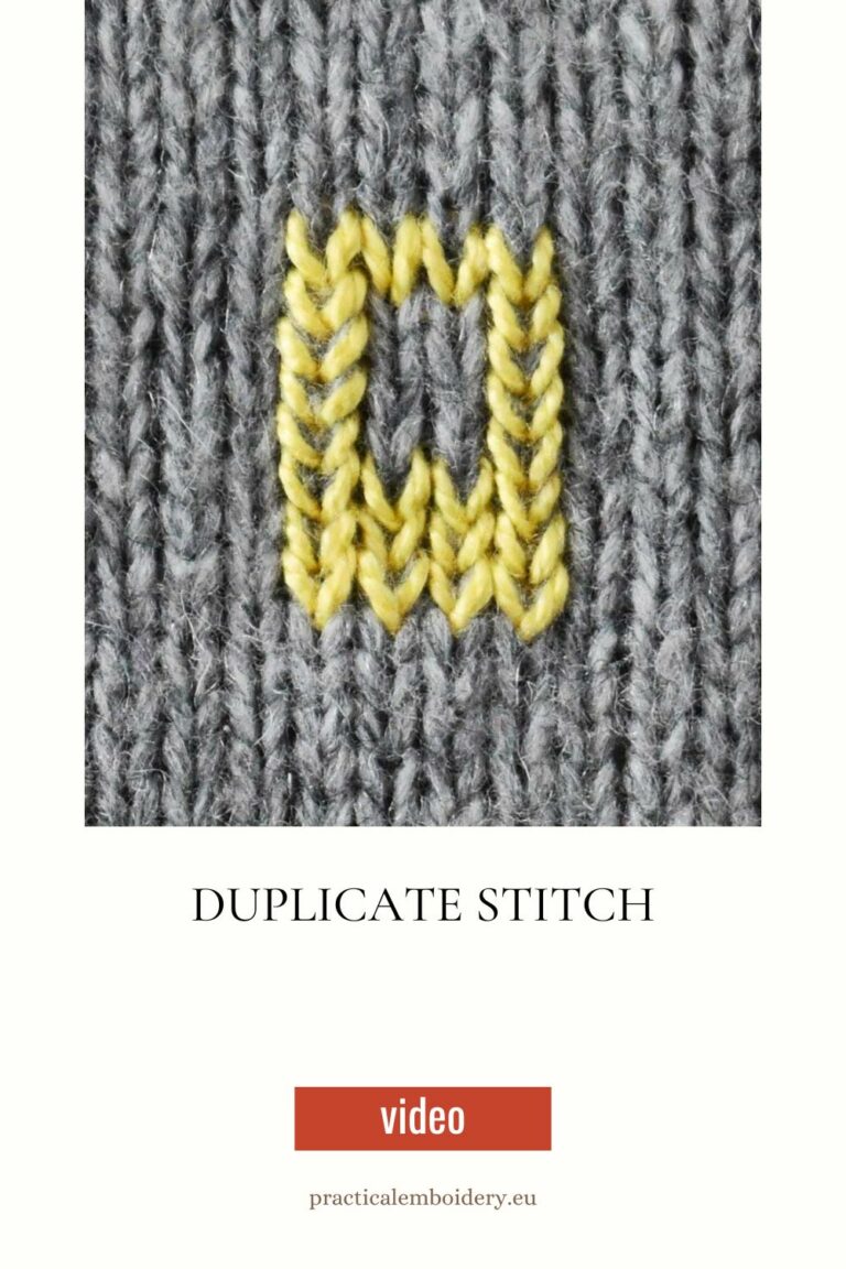 Duplicate Stitch Hand Embroidery: Library of Embroidery Stitches