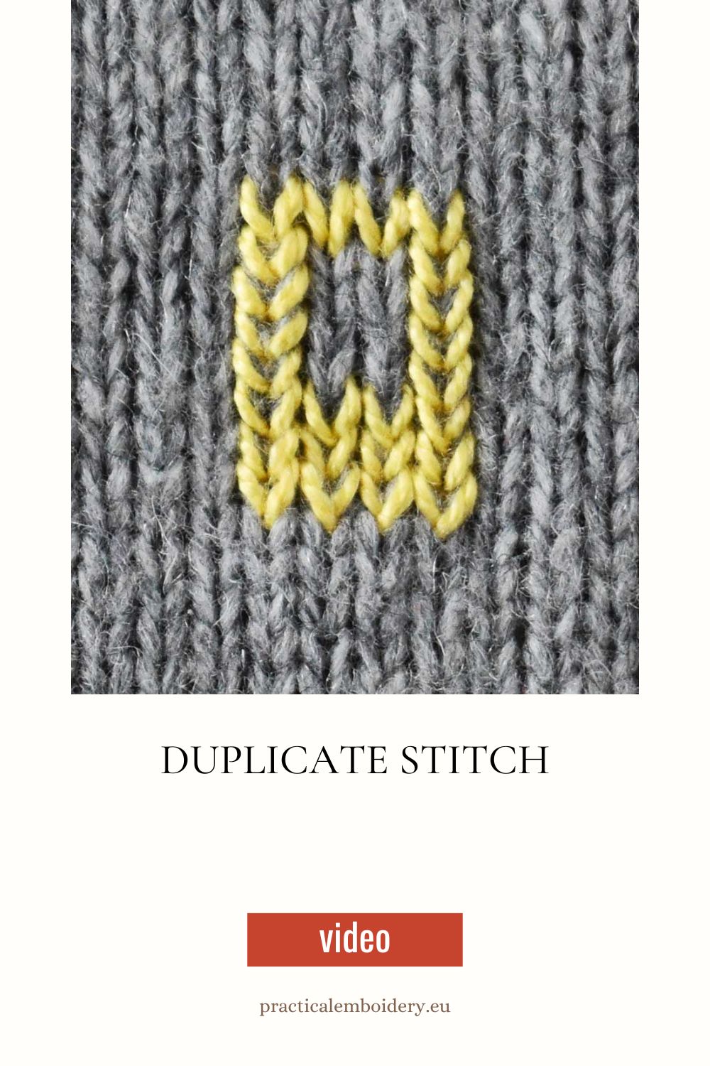 Duplicate Stitch Hand Embroidery: Library of Embroidery Stitches