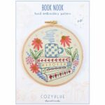 Home embroidery designs with books: 15 patterns for book lovers