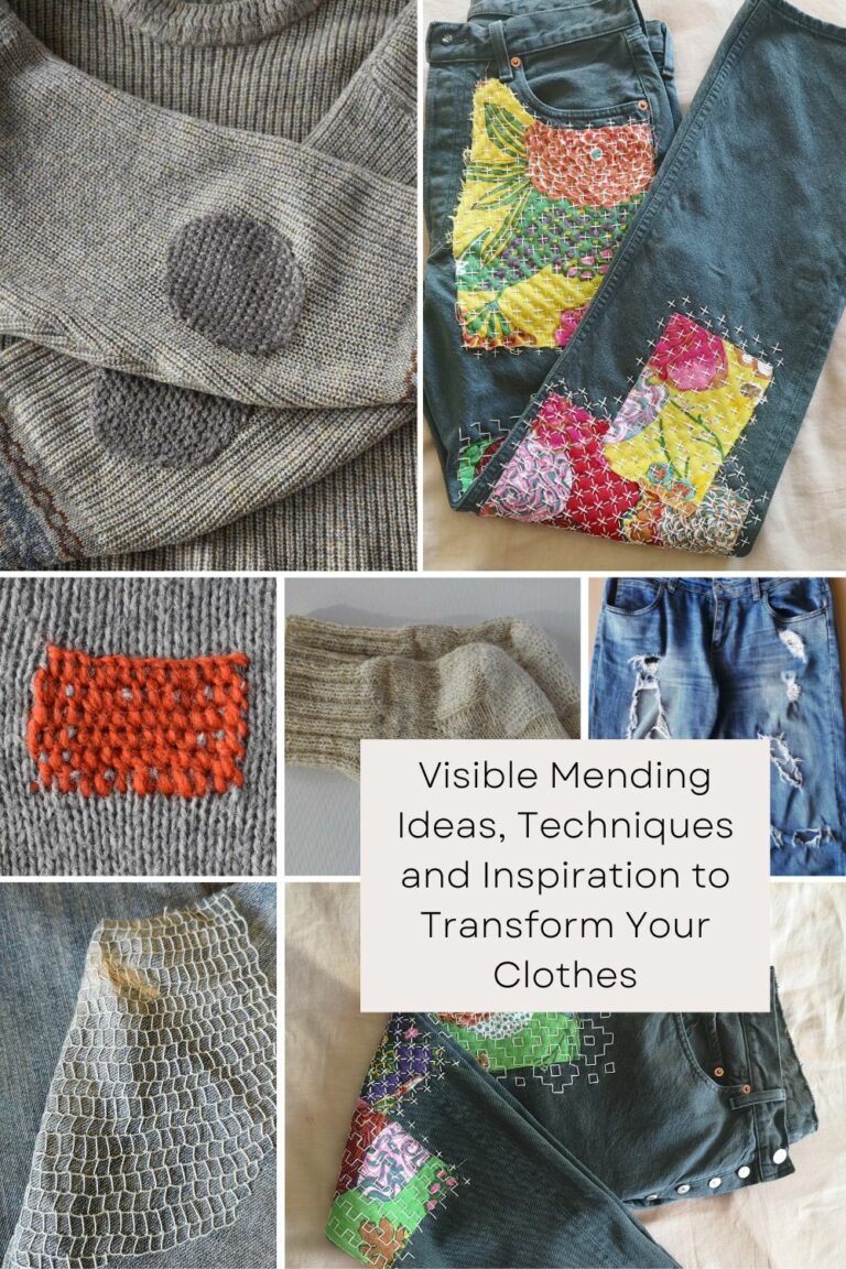 Visible Mending Ideas, Techniques and Inspiration for Clothes