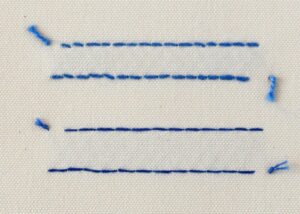 Closed Herringbone Stitch : Library of hand embroidery stitches