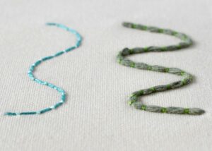 Couching Stitch : Library of hand embroidery stitches