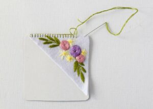 Hand Embroidered Corner Bookmark: A Step-by-Step Guide