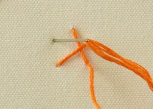 Woven Star Stitch: Library of hand embroidery stitches