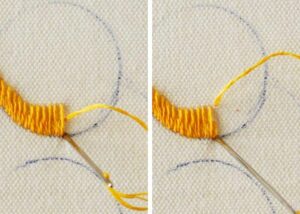 Long and Short Stitch for Round Shapes - Sphere and a Circle