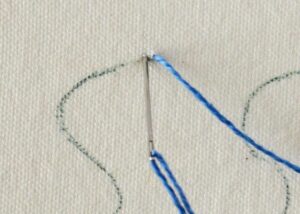 Reverse chain stitch: Library of Embroidery Stitches