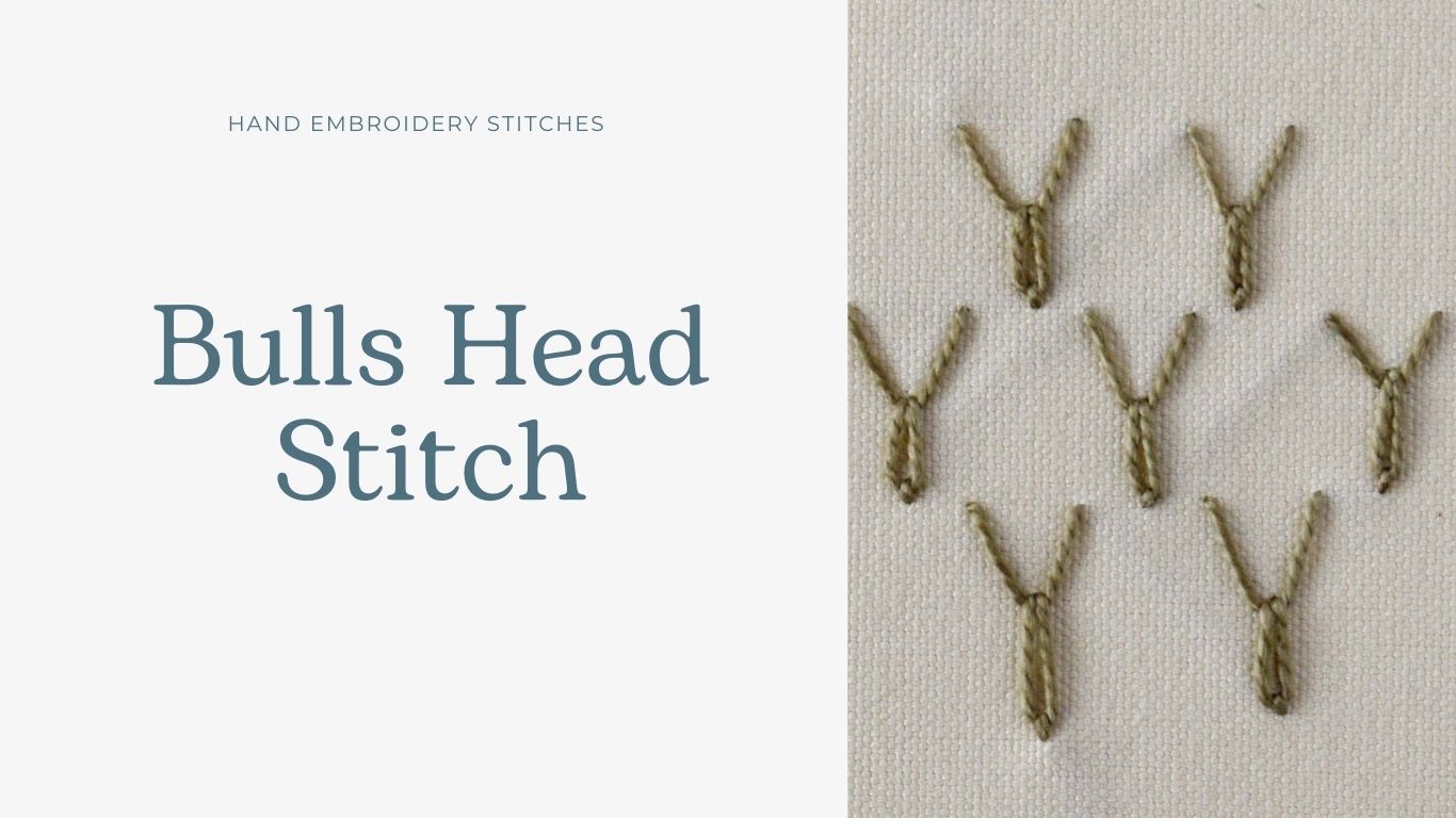 Bulls Head Stitch : Library of hand embroidery stitches