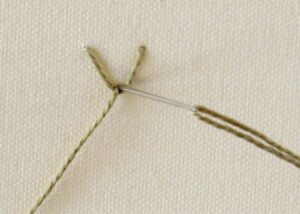 Bulls Head Stitch : Library of hand embroidery stitches