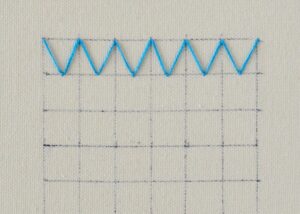 Crossed Fly Stitch Filling : library of embroidery stitches