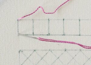 Fan Stitch - Library of hand embroidery stitches