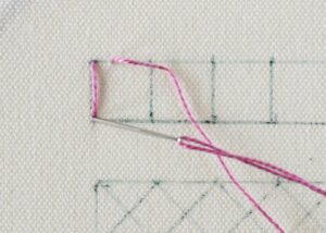 Fan Stitch - Library of hand embroidery stitches