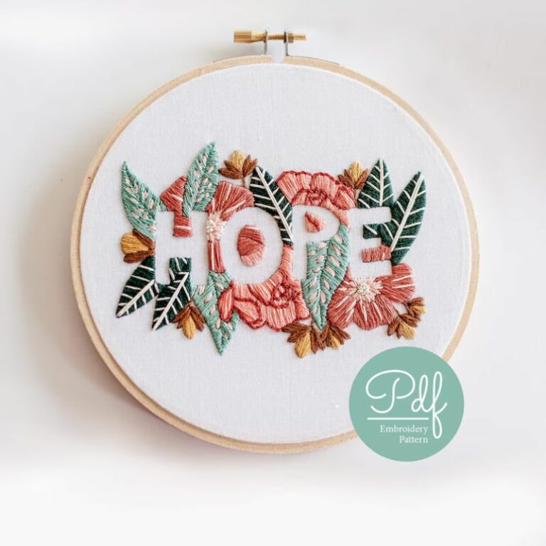 Negative Space in Hand Embroidery: Unique Patterns and Designs