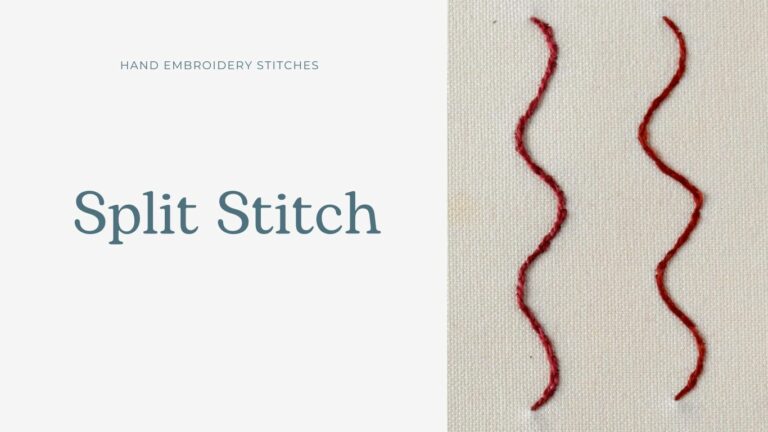 Split Stitch Hand Embroidery: Library of Hand Embroidery Stitches