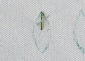 Raised Fishbone Stitch: Library of Hand Embroidery stitches