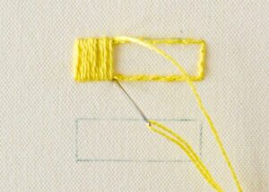 Whipped Satin Stitch - Library of hand embroidery stitches