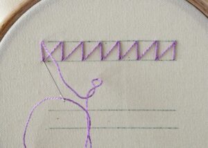 Zigzag Stitch : Library of Embroidery Stitches