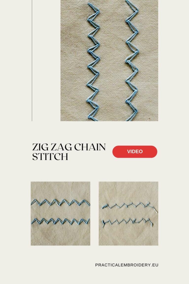 Zig Zag Chain Stitch Video Tutorial