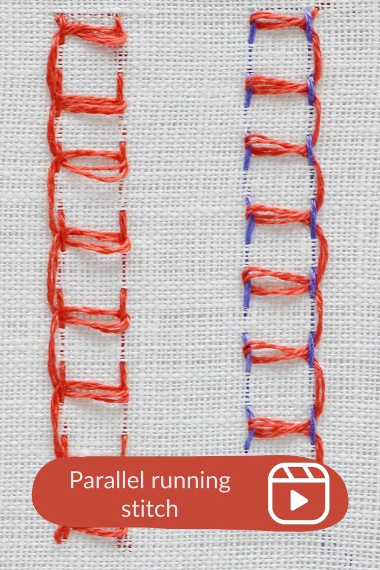 Parallel Running Stitch Embroidery Video Tutorial