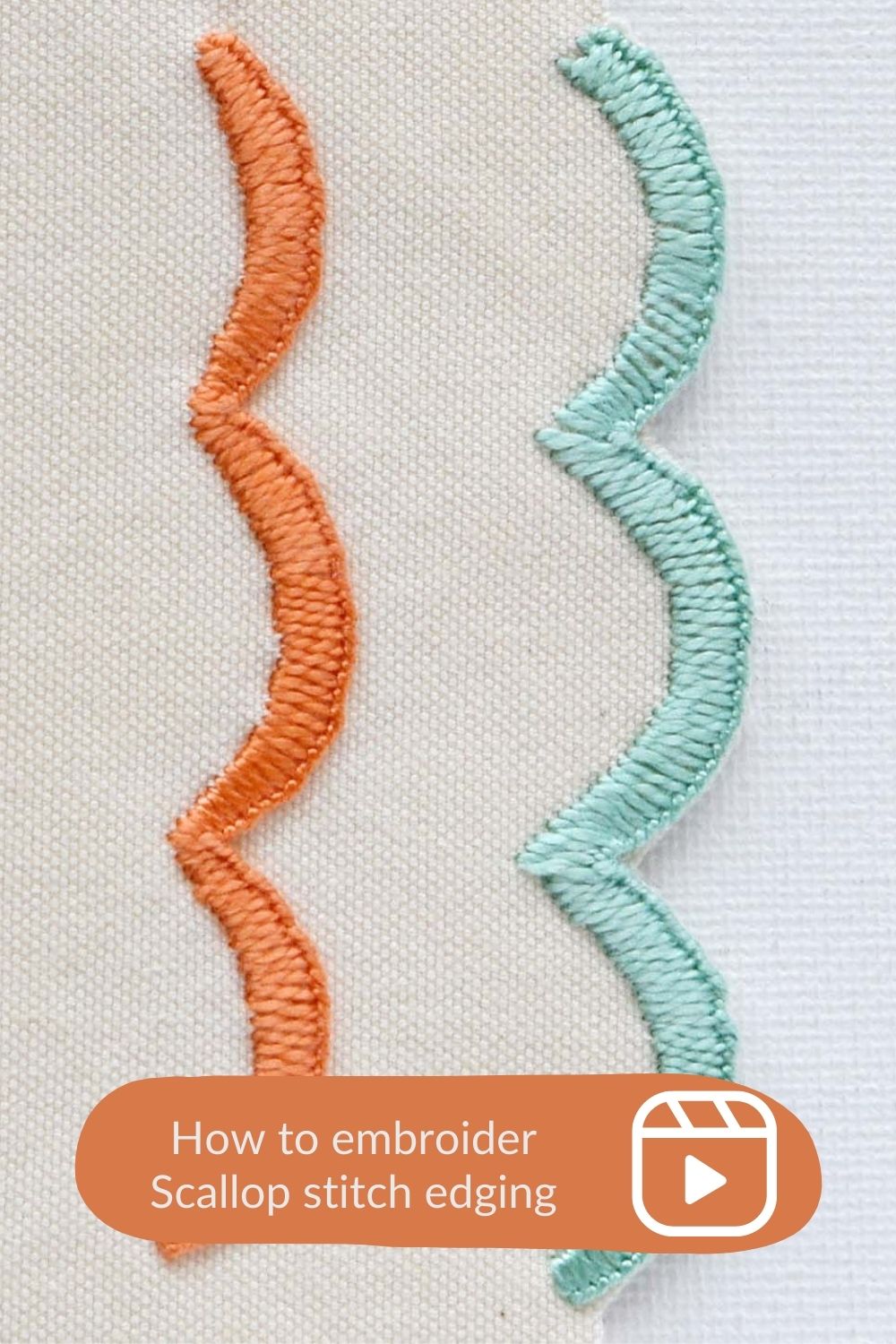 Scallop Stitch Embroidery Video Tutorial