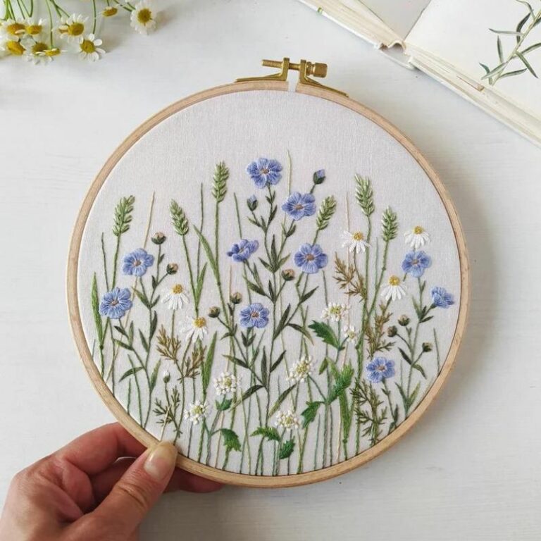 Botanical Embroidery Patterns: Nature-Inspired Stitching