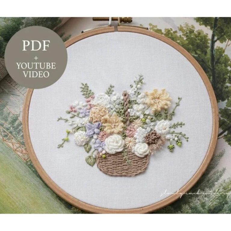 Botanical Embroidery Patterns: Nature-Inspired Stitching