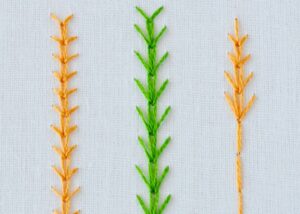 Wheatear stitch: Library of Hand Embroidery Stitches