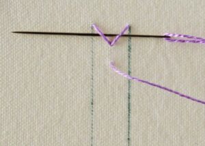 Wheatear stitch: Library of Hand Embroidery Stitches