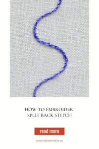 Split Backstitch: Library of Hand Embroidery Stitches