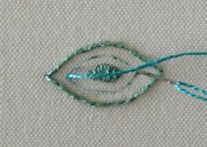 Padded Satin Stitch: Library of Hand Embroidery Stitches