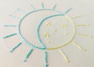 Chain stitch - Library of hand embroidery stitches