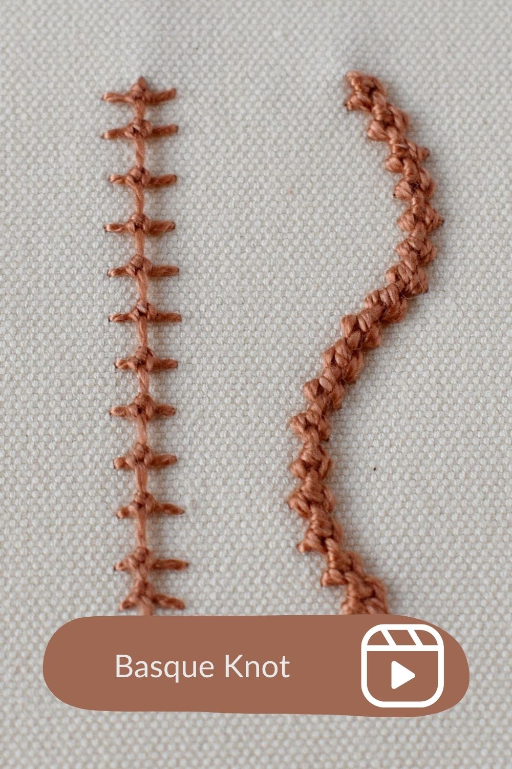 Basque Knot Hand Embroidery Video Tutorial