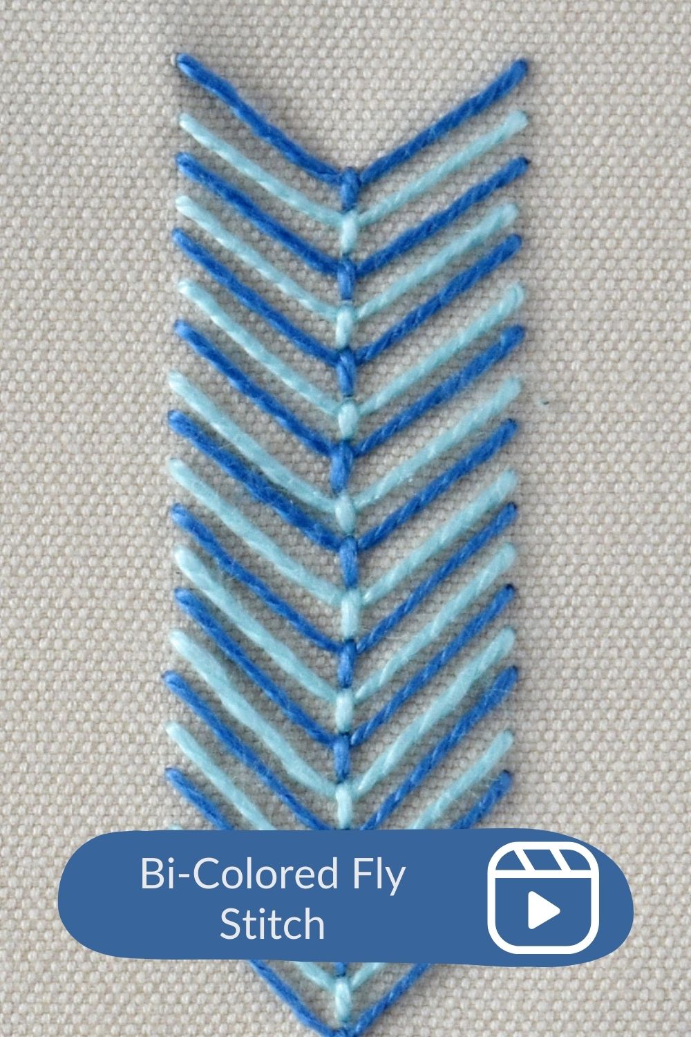 Bi-Colored Fly Stitch Video Tutorial