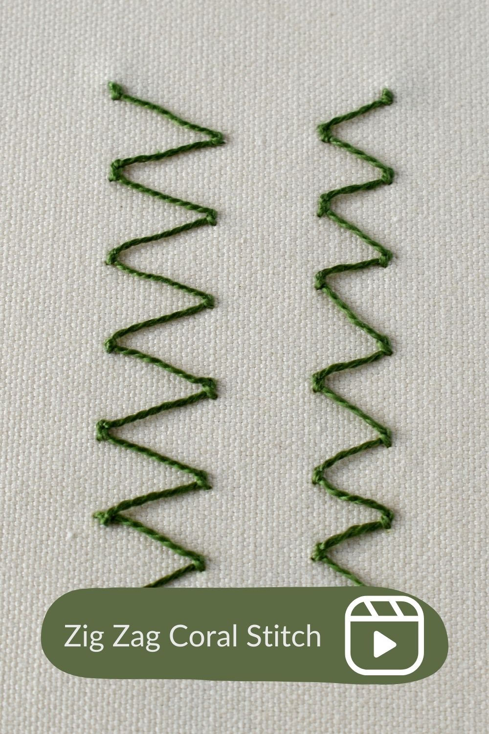 Zig Zag Coral Stitch Video Tutorial